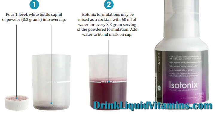 How to Take Isotonix Liquid Vitamins by Market America