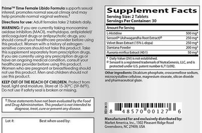 Prime Time Female Libido Formula