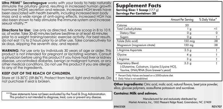 Prime Ultra Secretagogue HGH Enhancer